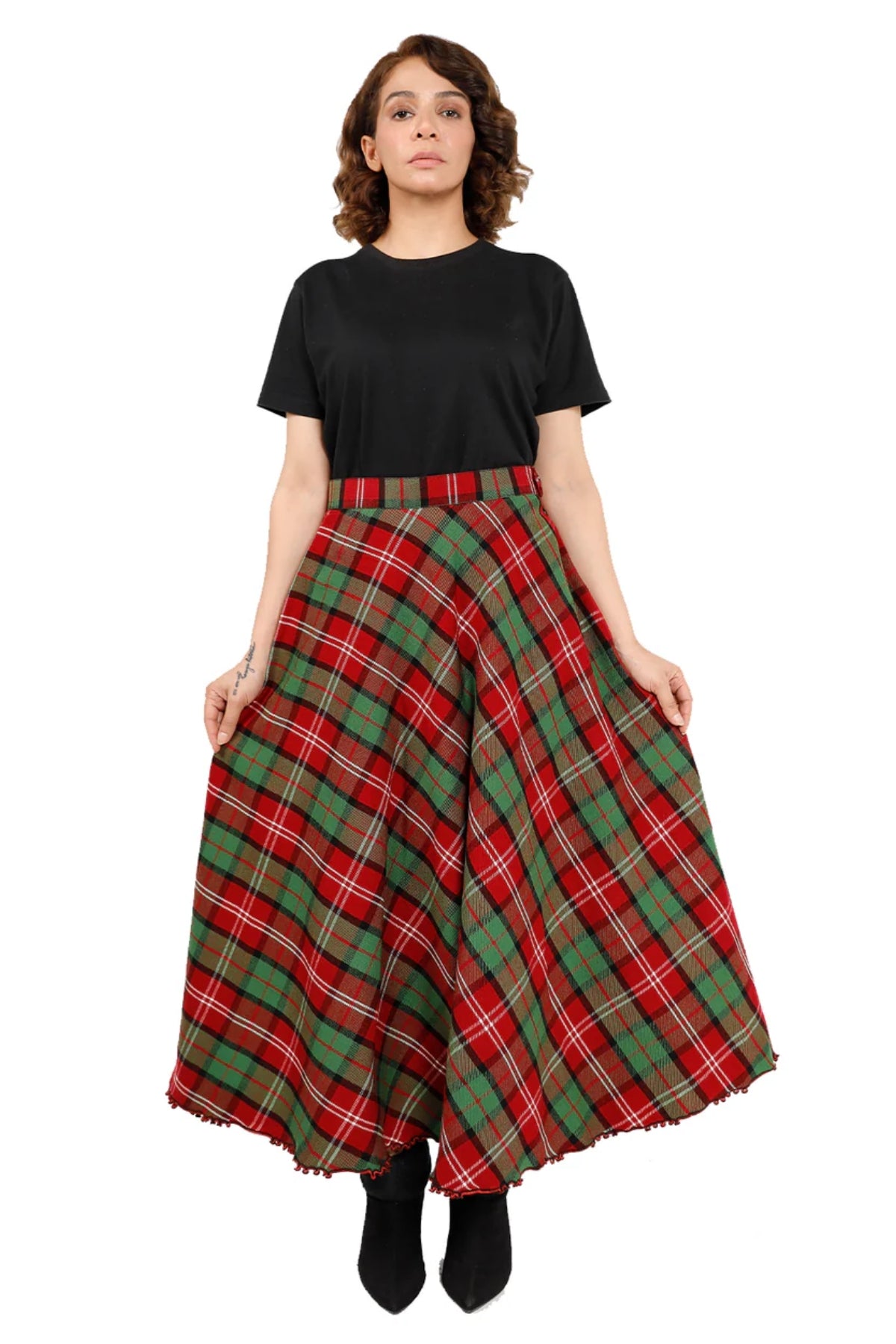 Highland Long Plaid Skirt - Button Zipped – Skirt Plus